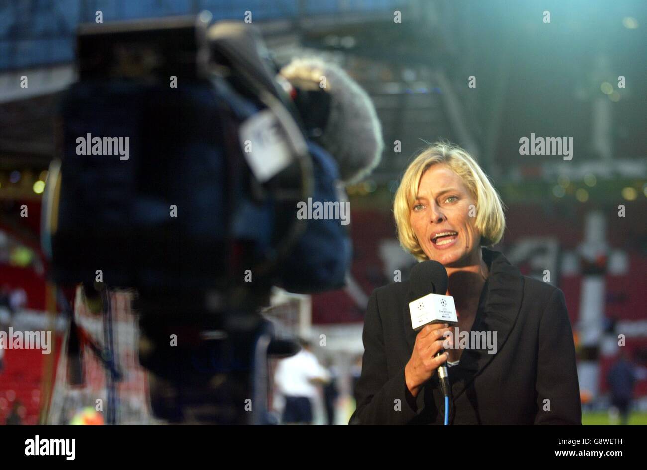 Old trafford tv3 presenter luna christofi hi-res stock photography and ...