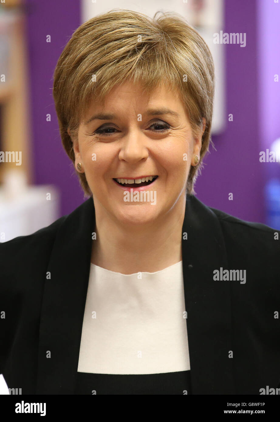SNP leader Nicola Sturgeon visits Glazed Ceramics in Glasgow on the ...