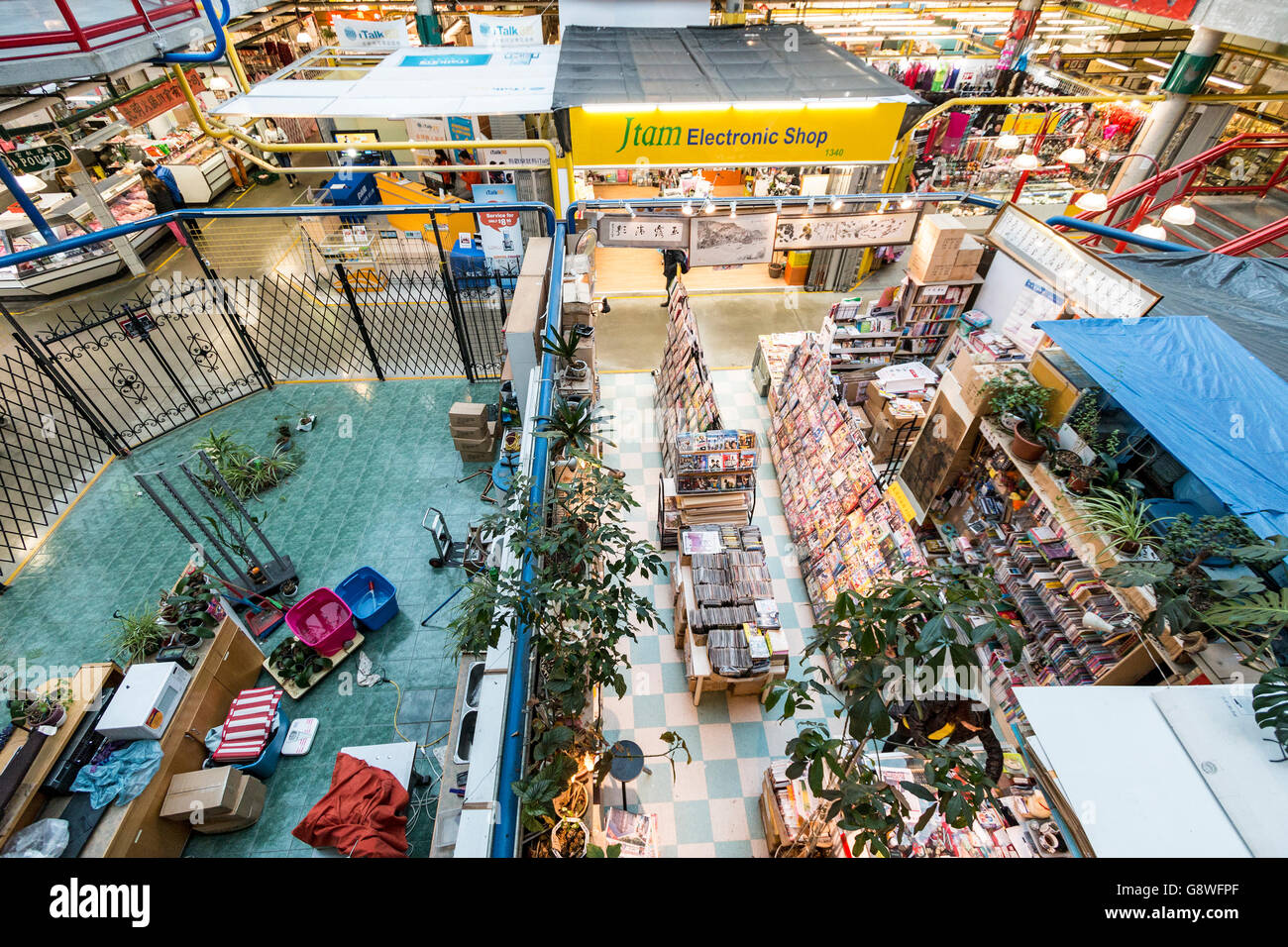 Interior of Richmond Public Market, a shopping center in Richmond, BC ...
