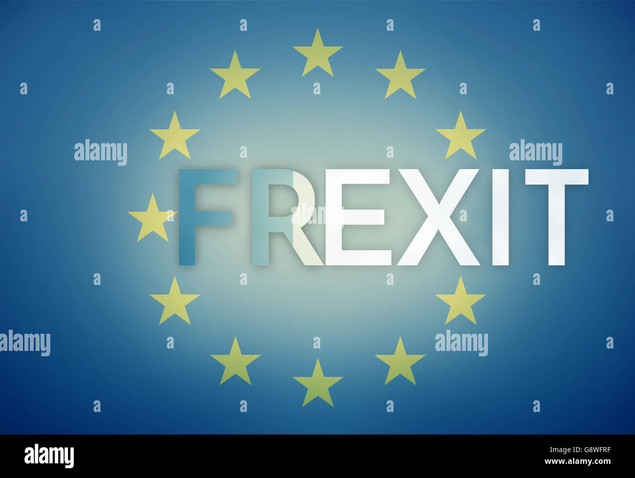 Europe French Frexit Background Stock Photo - Alamy