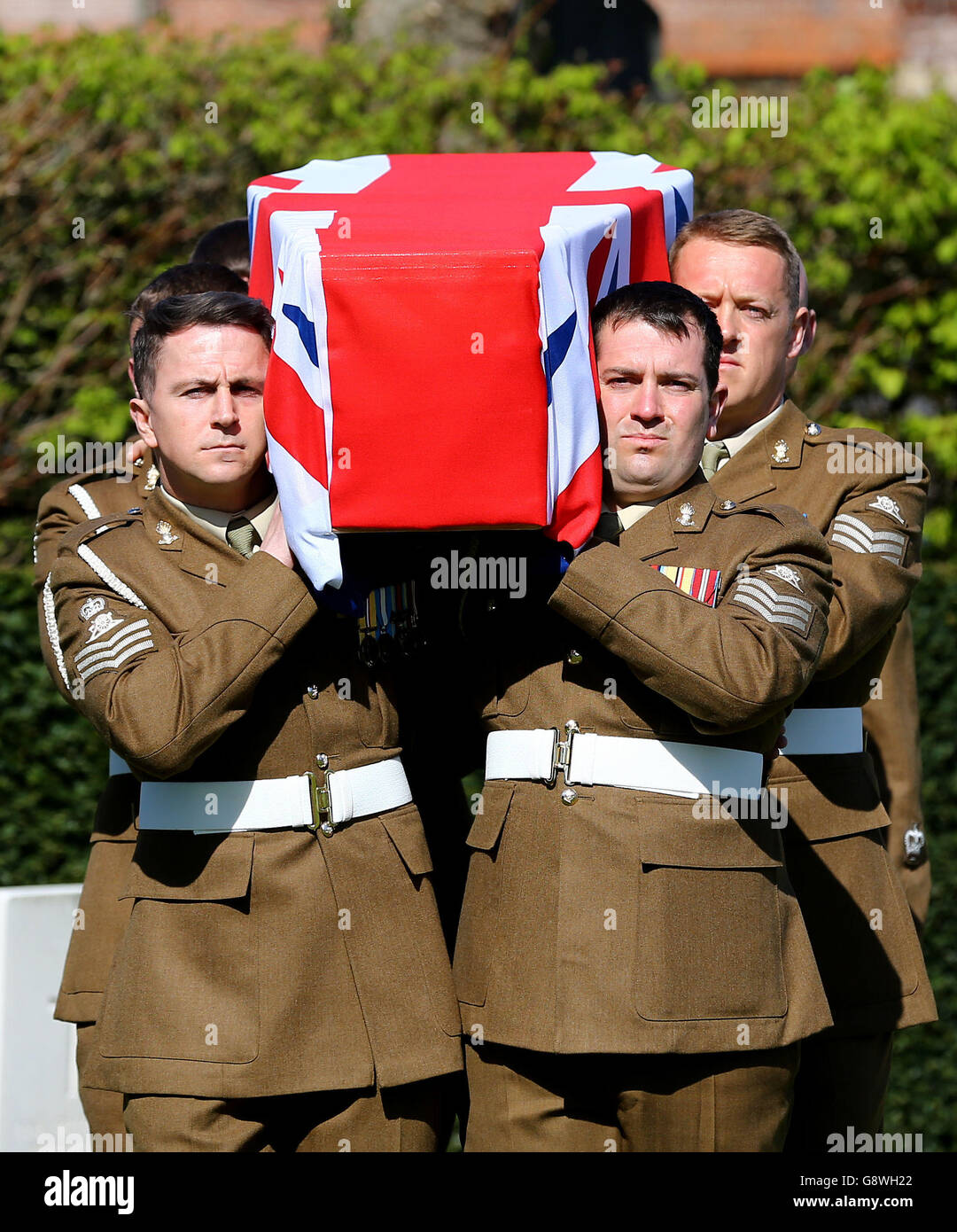WWI soldiers burial in Ypres Stock Photo - Alamy