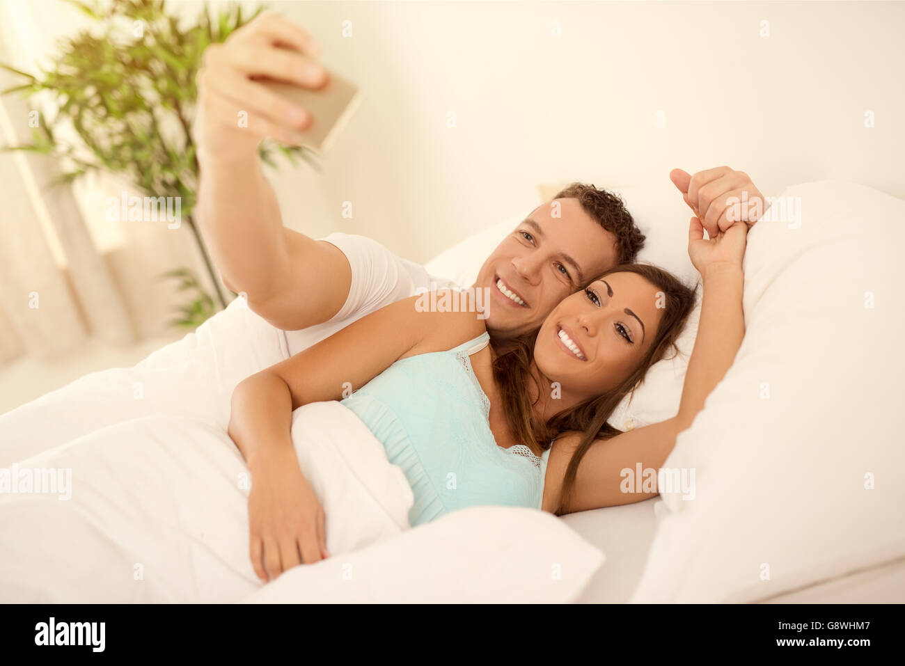 Good morning bed hi-res stock photography and images - Alamy