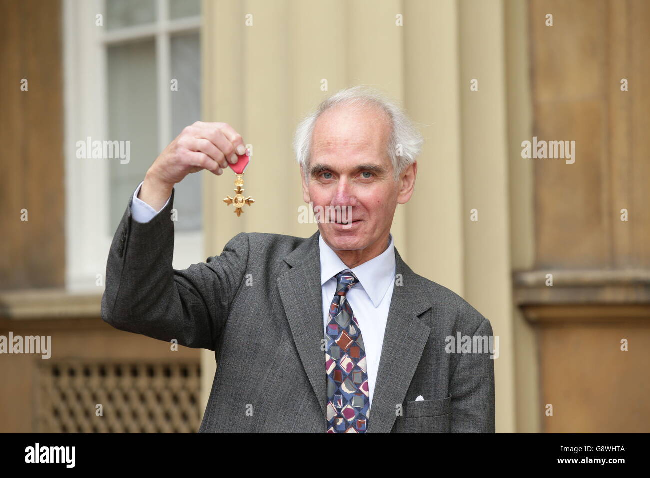 Conductor Steuart Bedford after he received an OBE from the Duke of ...