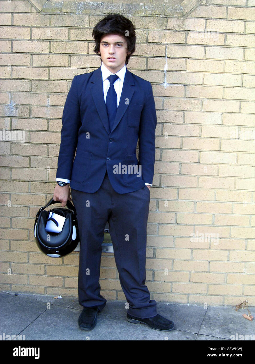 Rhys Gray stands outside Southampton County Court, after his father ...