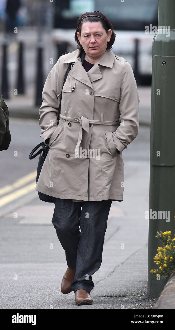 Anita Fairweather, the mother of James Fairweather, arrives at ...