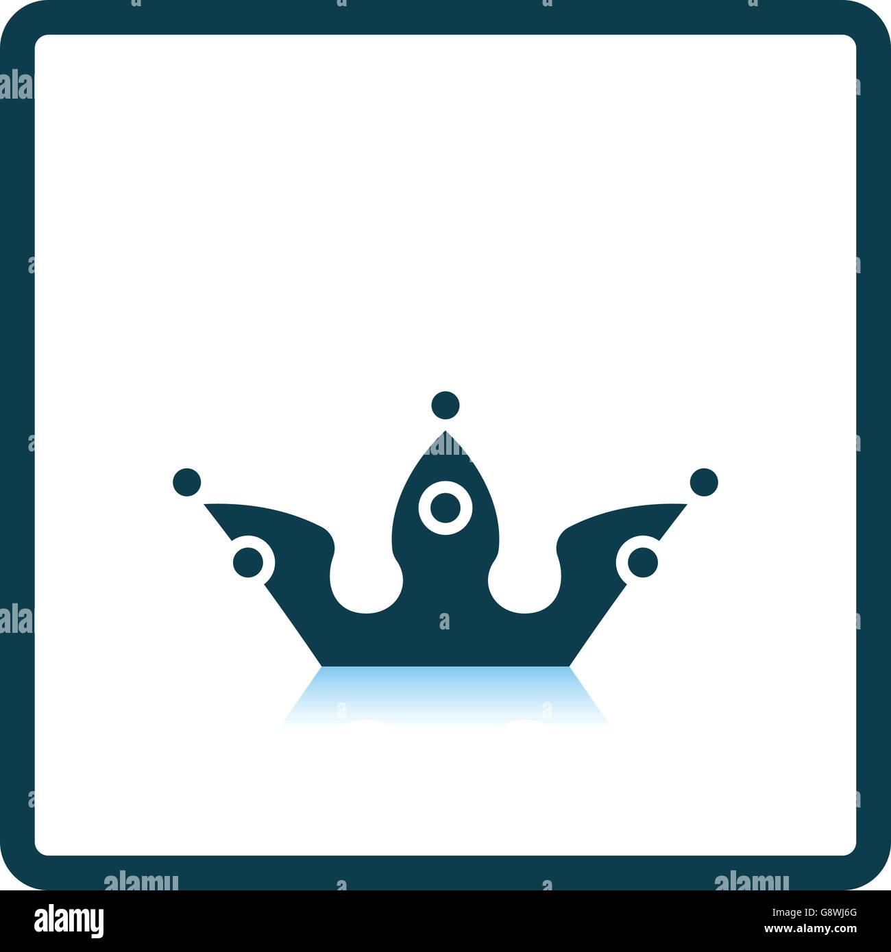 Party crown icon. Shadow reflection design. Vector illustration Stock ...