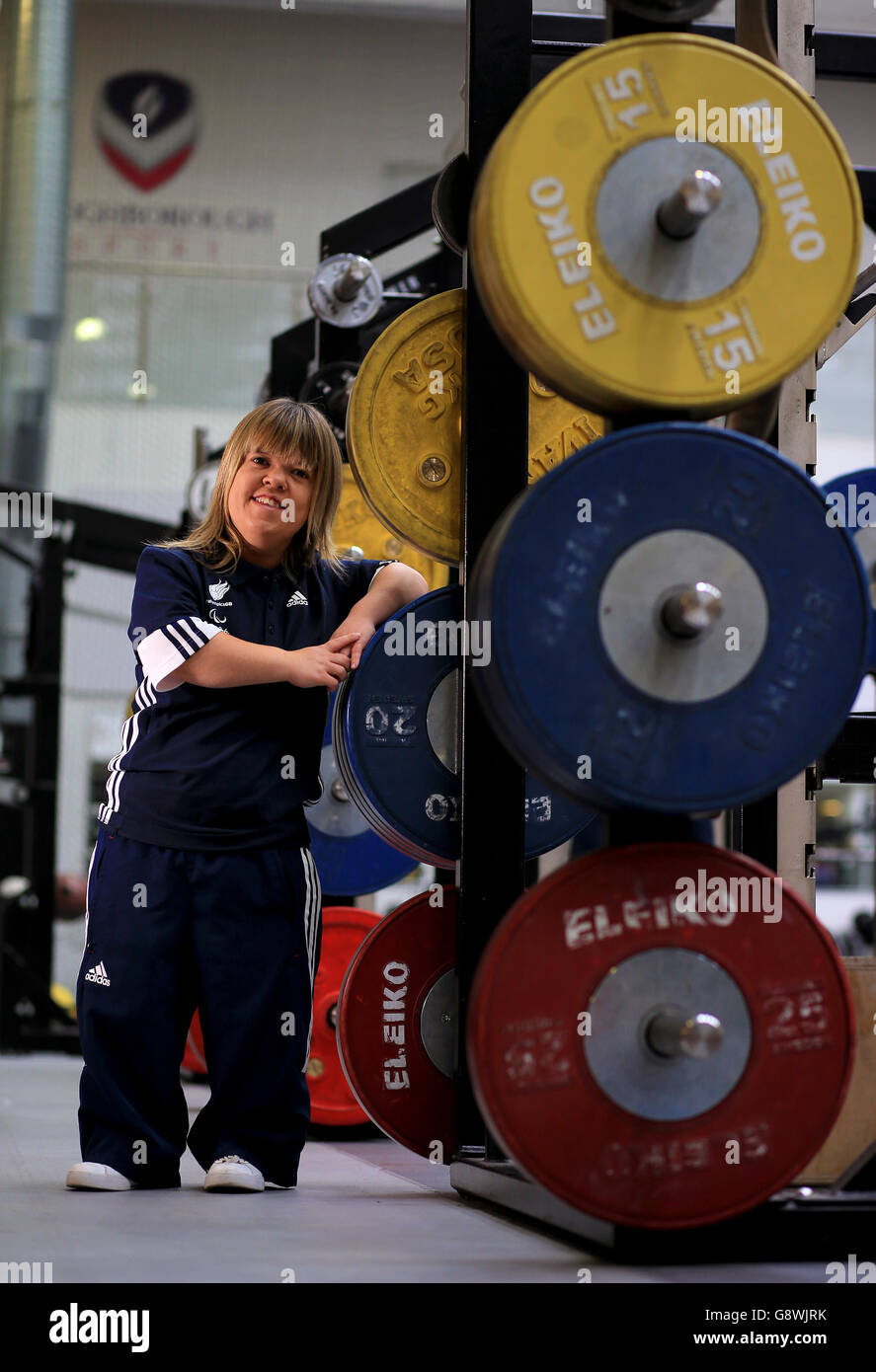 Powerlifter zoe newson during the team announcement at loughborough ...