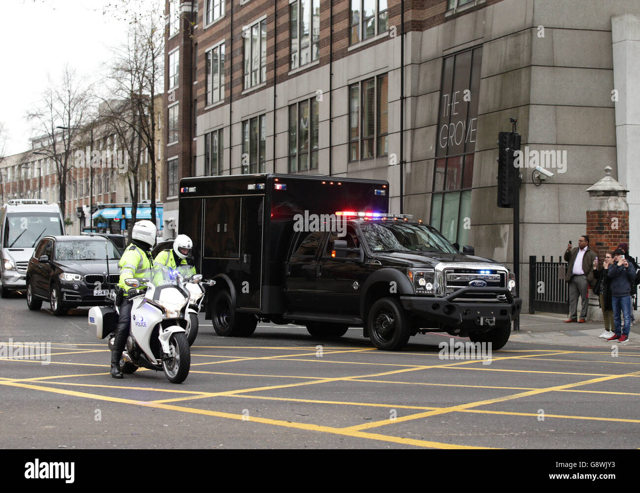 President Obama visit to UK Stock Photo - Alamy