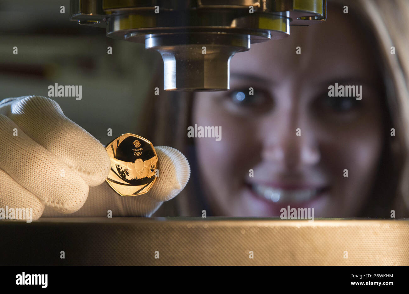 Royal Mint Rio2016 coin Stock Photo - Alamy