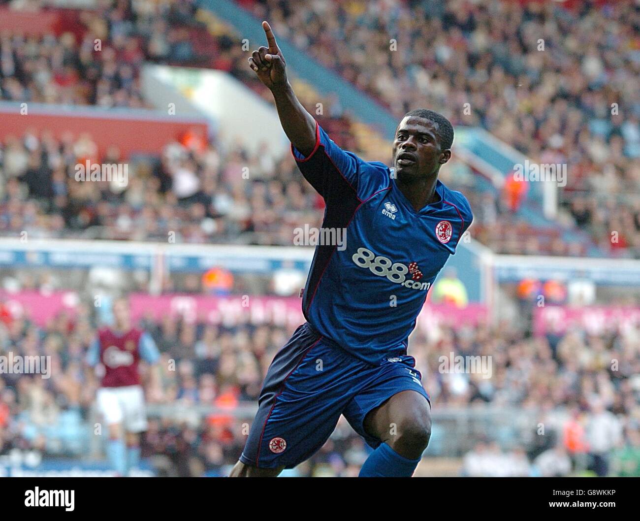 Aston villa player george boateng celebrates scoring middlesbroughs ...