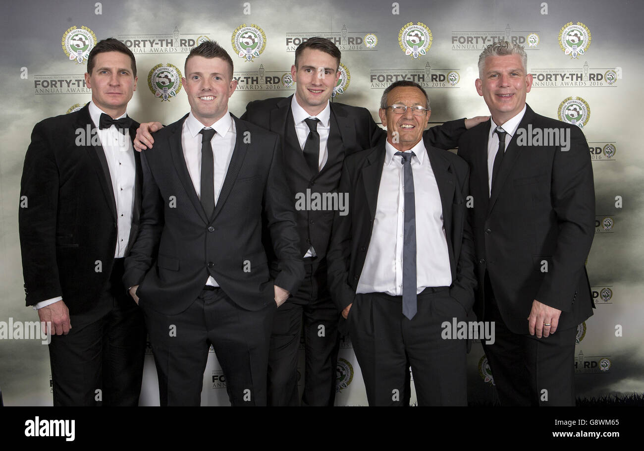 Guests during the PFA Awards at the Grosvenor House Hotel, London Stock ...