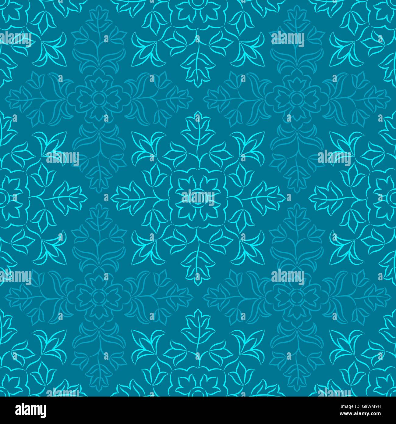 Indian Floral Pattern Stock Vector Image & Art - Alamy