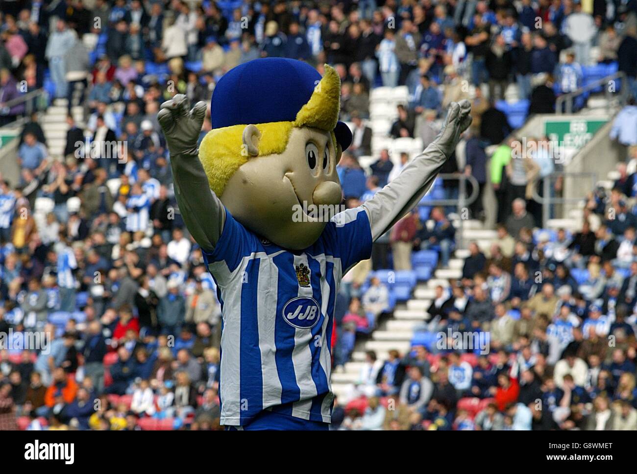 Wigan athletic mascot jj hi-res stock photography and images - Alamy