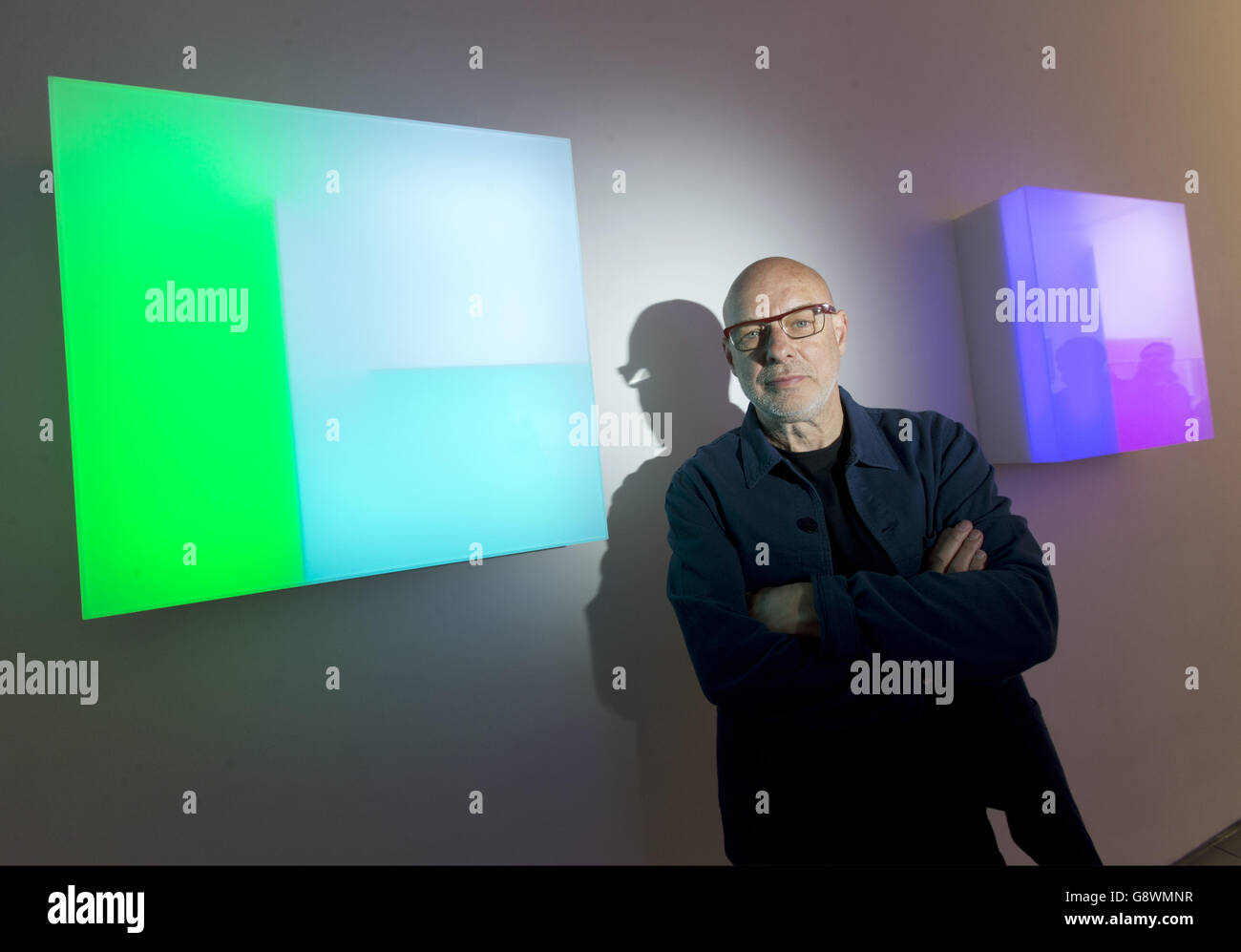 Brian Eno Light Music Art Exhibition Stock Photo - Alamy