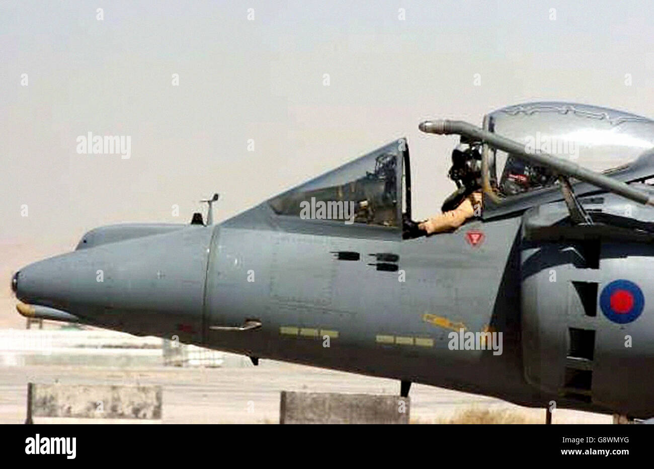 A harrier aircraft returns back to kandahar hi-res stock photography ...
