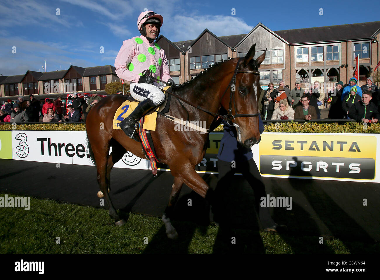 Jockey Ruby Walsh after his winning ride on Douvan in the Ryanair ...