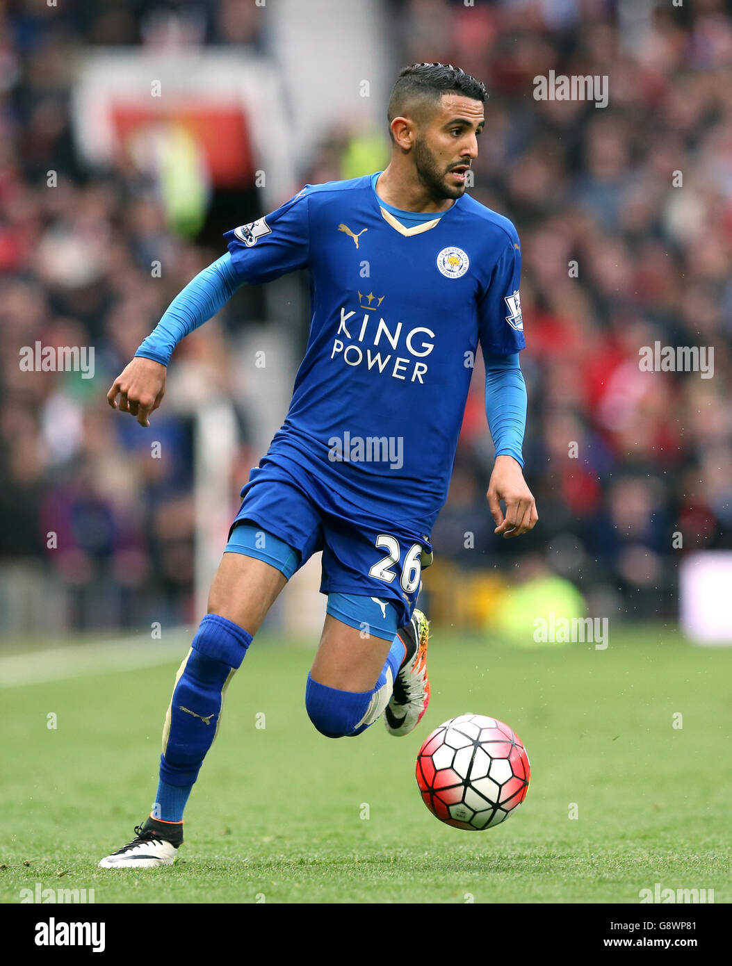 Leicester City's Riyad Mahrez during the Barclays Premier League match ...
