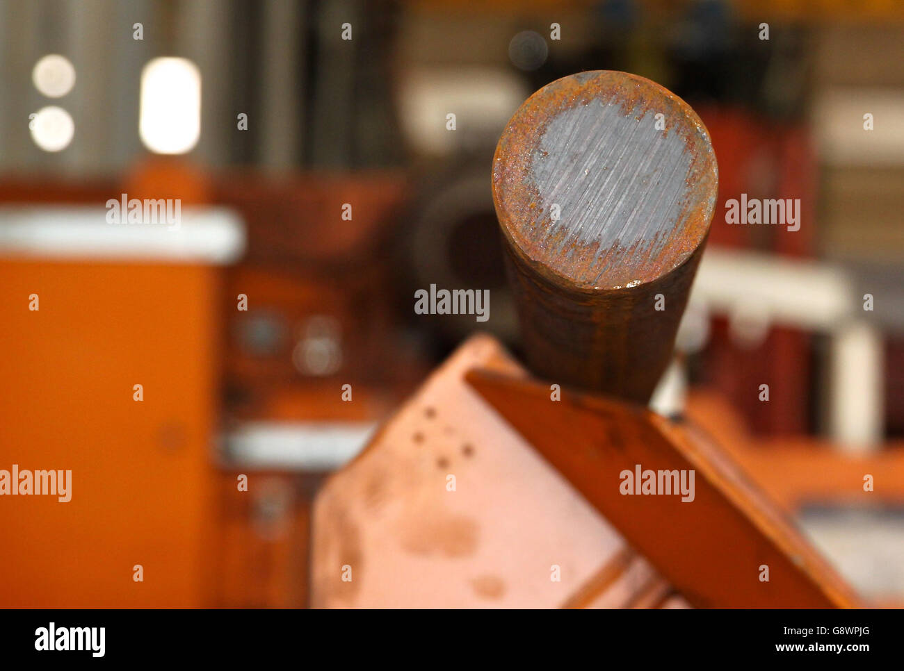 metal round billets for further processing Stock Photo - Alamy