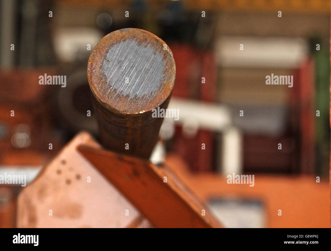 metal round billets for further processing Stock Photo - Alamy