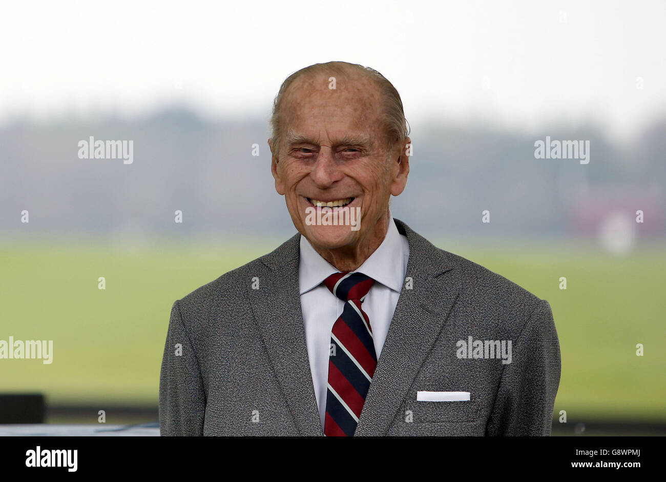 Duke of Edinburgh unveils airfield memorial Stock Photo - Alamy