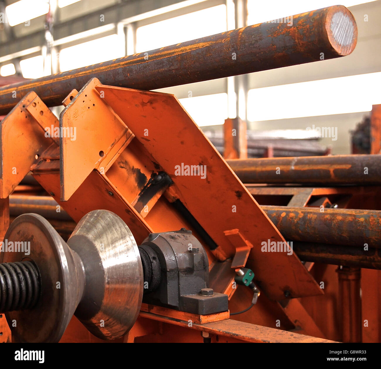 metal round billets for further processing Stock Photo - Alamy