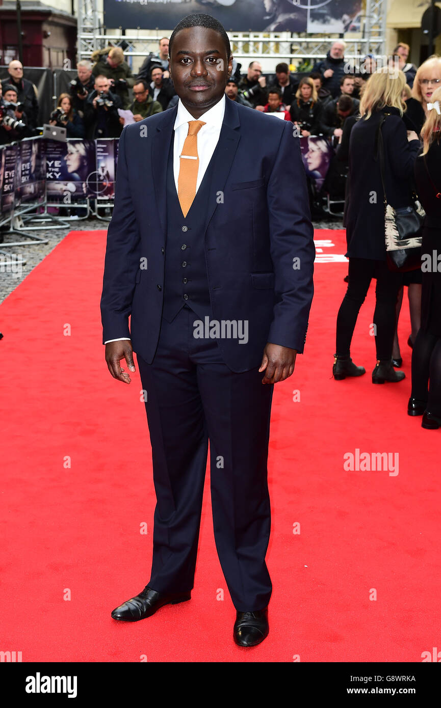 Babou Ceesay attending the Eye In The Sky UK Premiere held at Curzon ...