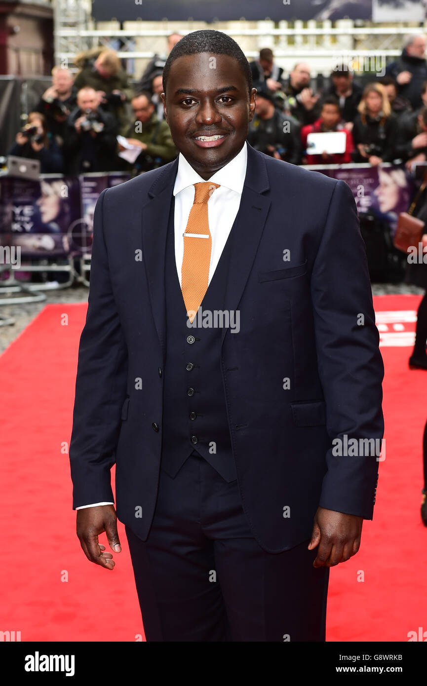 Babou Ceesay attending the Eye In The Sky UK Premiere held at Curzon ...