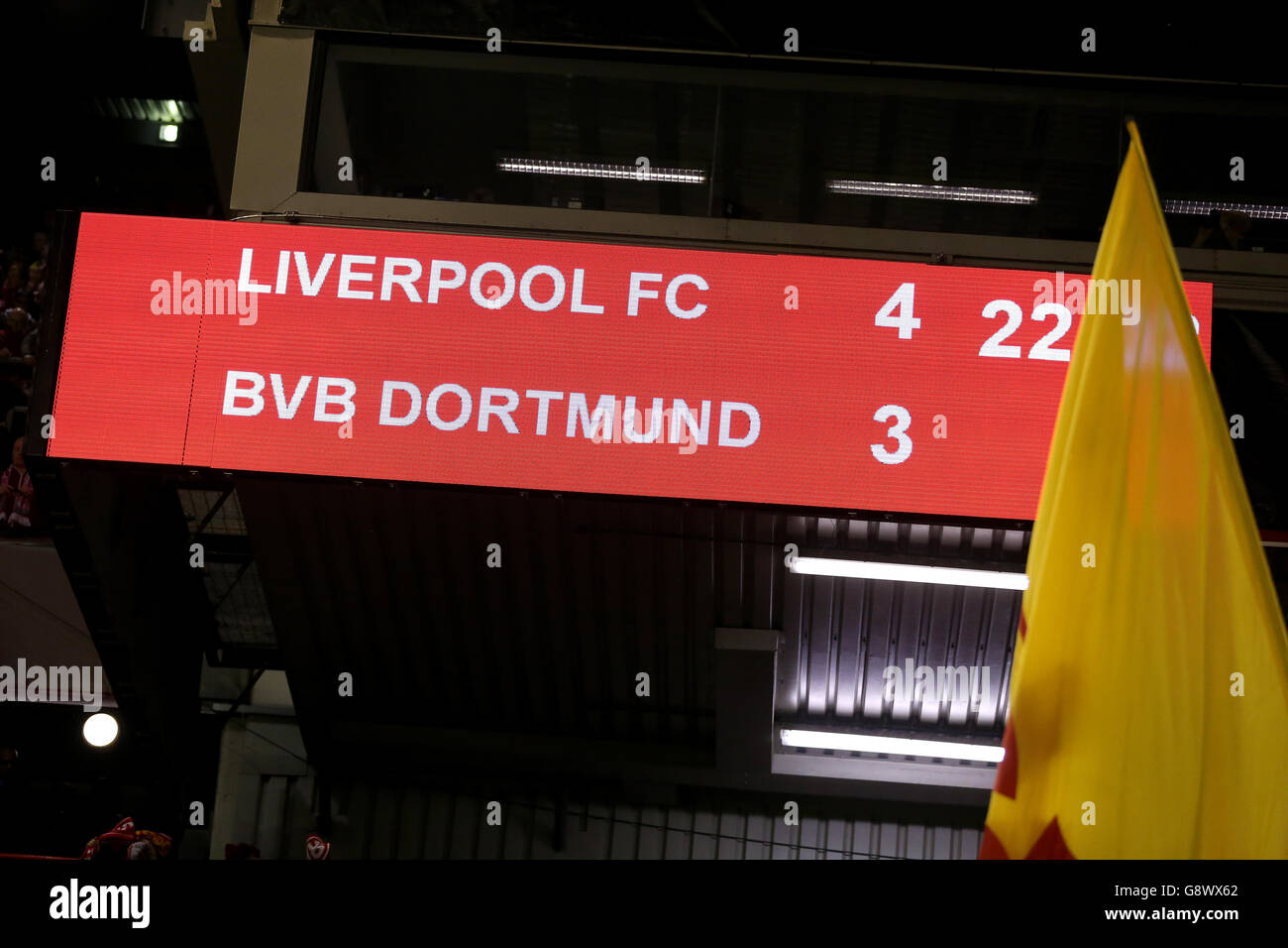 Anfield final score hi-res stock photography and images - Alamy