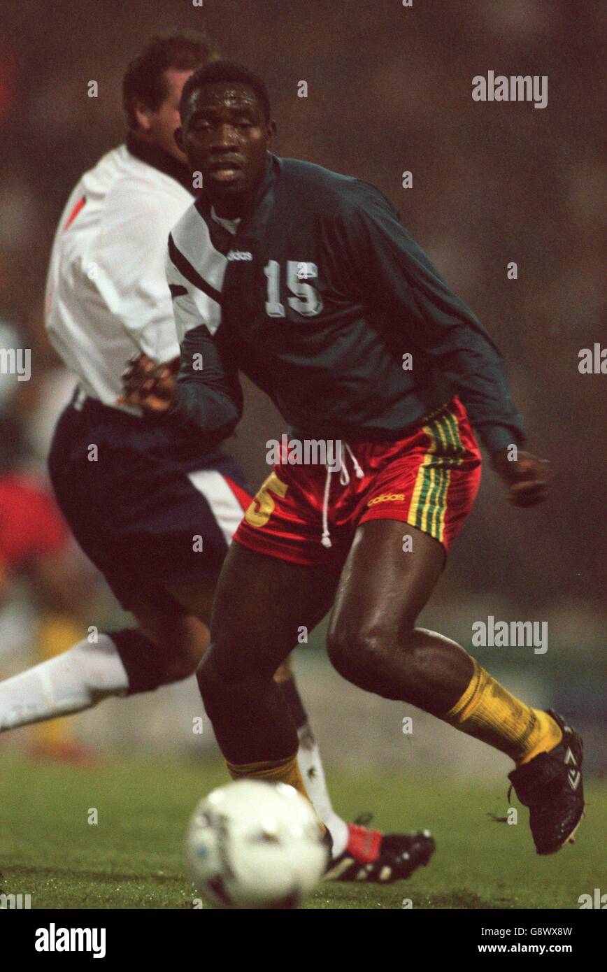 Soccer - Friendly - England v Cameroon. Marc-Vivien Foe, Cameroon Stock ...