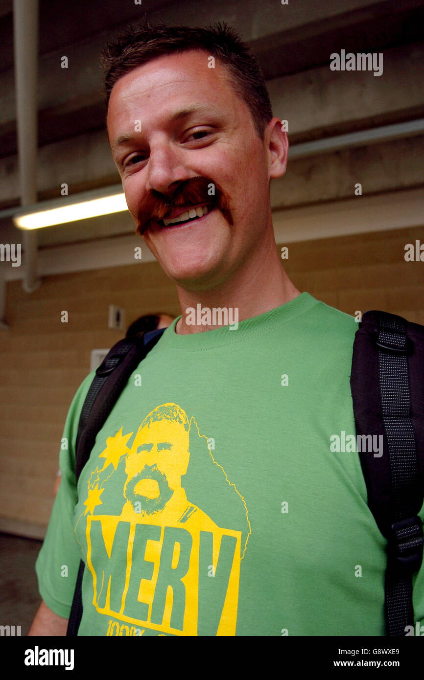 Australia Fans Pose For Picture Sporting Merv Hughes Esque Moustache ...