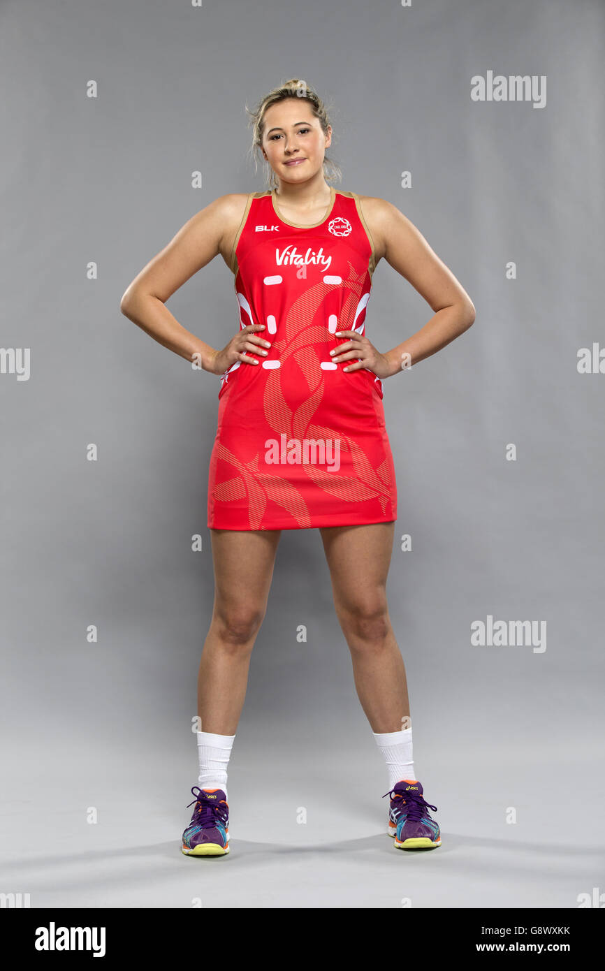 England Netball Squad Photoshoot - Loughborough University Stock Photo ...