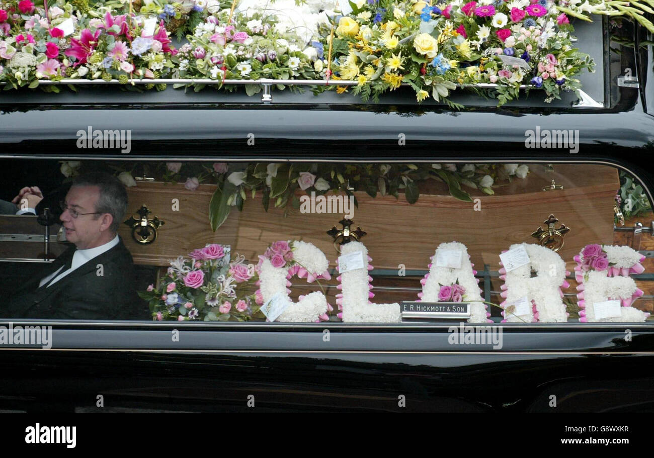 The coffin of clare bernal leaves st augustines catholic church hi-res ...