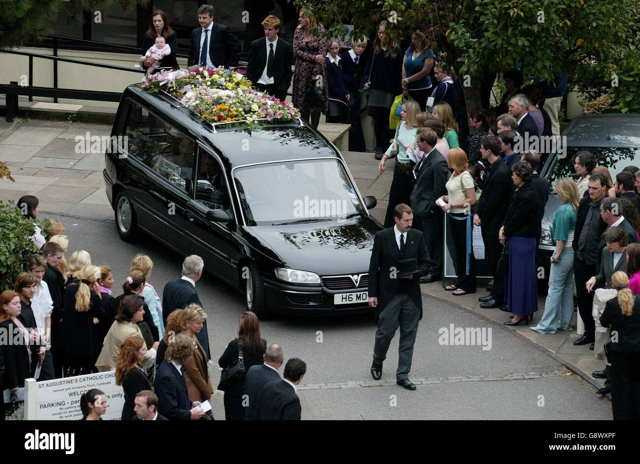 The coffin of clare bernal leaves st augustines catholic church hi-res ...