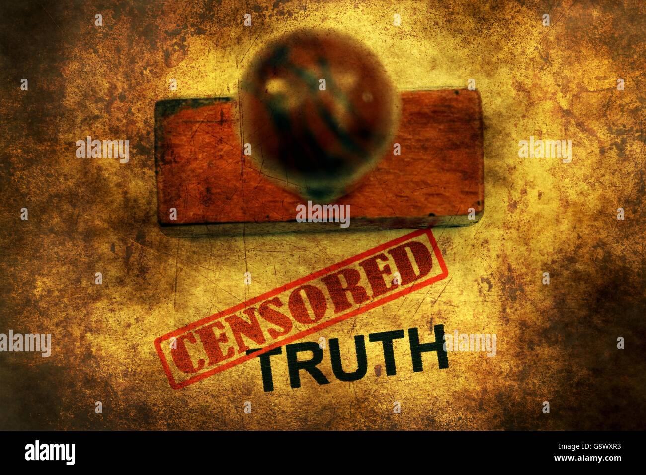 Censored truth grunge concept Stock Photo - Alamy