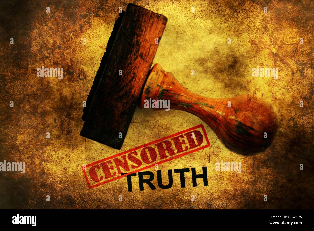 Censored truth grunge concept Stock Photo - Alamy