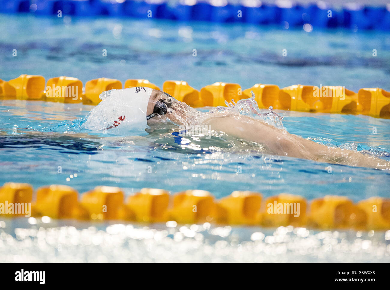 Elizabeth Simmonds competes in the Women's Open 200m Backstroke during ...