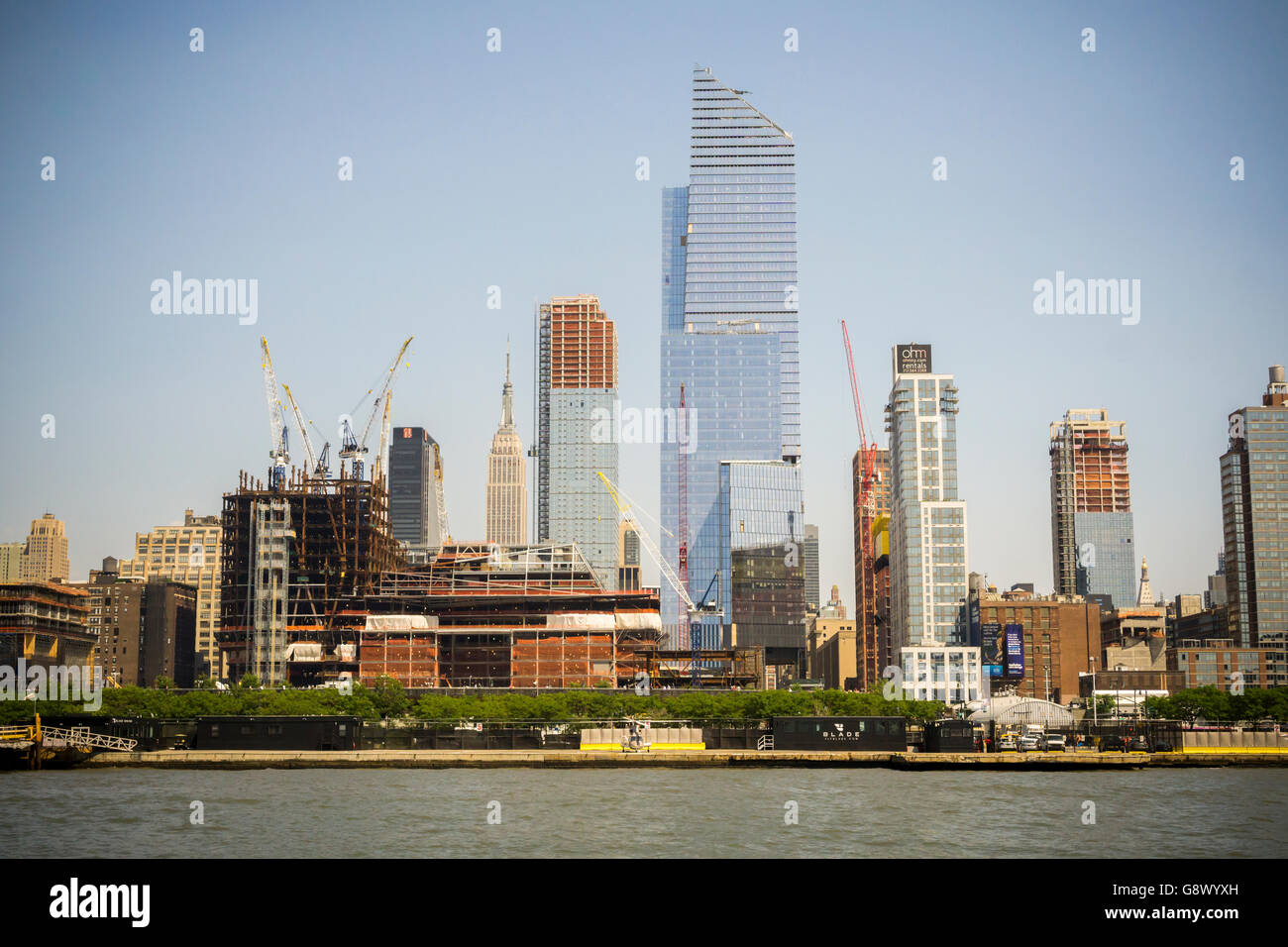 The Hudson Yards development featuring 10 Hudson Yards on Saturday ...