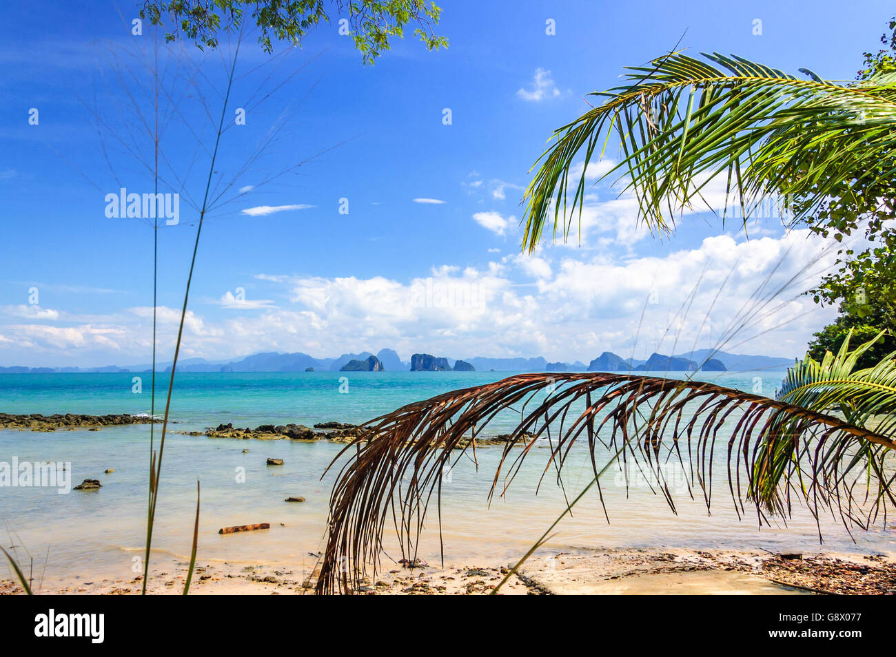 Klong Jark Beach on island of Ko Yao Noi in Phang Nga Bay, southern ...