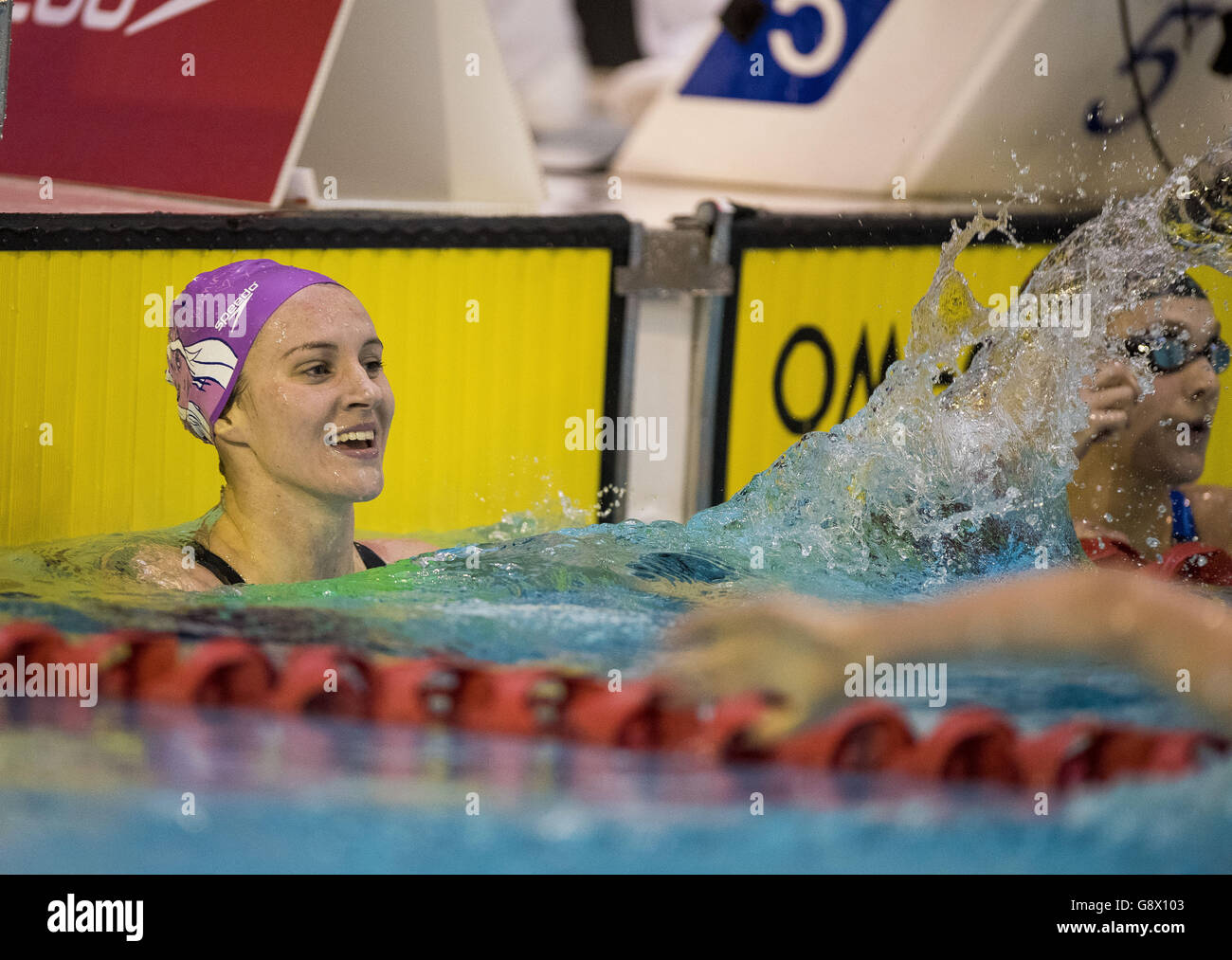 Jazmin Carlin wins Gold in Women's Open 400m Freestyle during day five ...