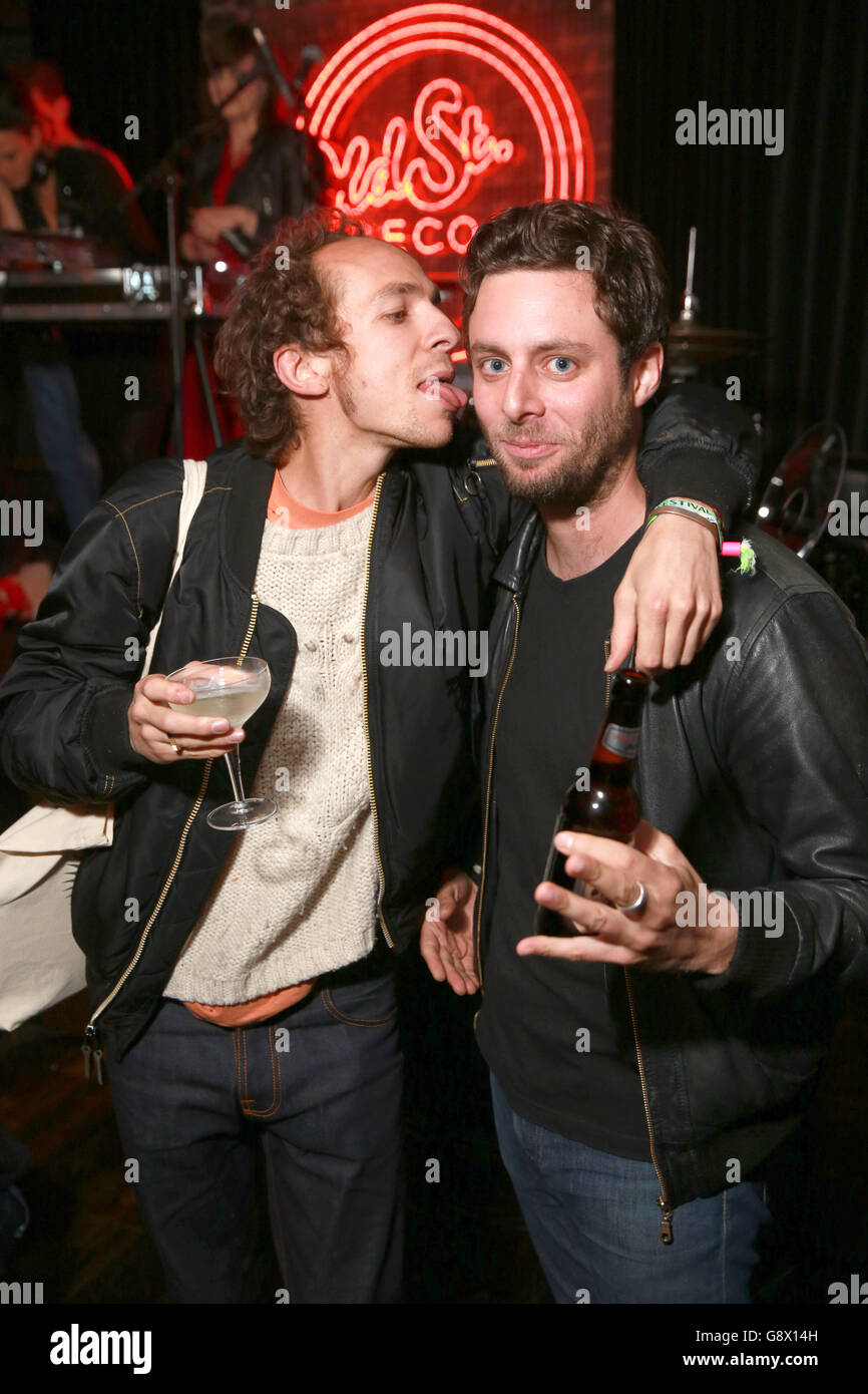 EDITORIAL USE ONLY William Rees (left) from the Mystery Jets and Felix ...