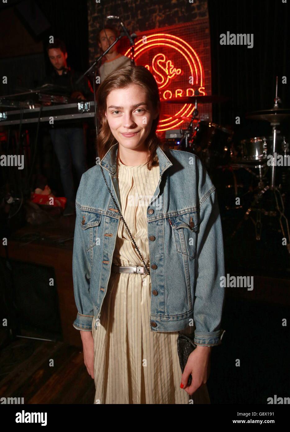 EDITORIAL USE ONLY Amber Anderson attends the launch of Old St Records ...