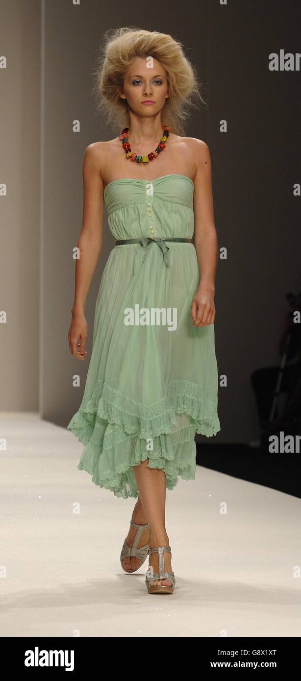 London Fashion Week - BFC Tent Stock Photo - Alamy