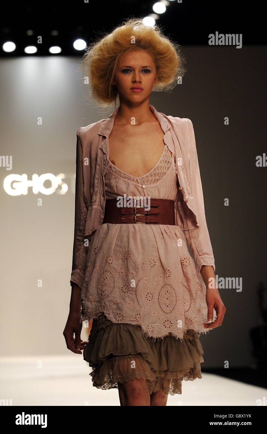 London Fashion Week - BFC Tent Stock Photo - Alamy