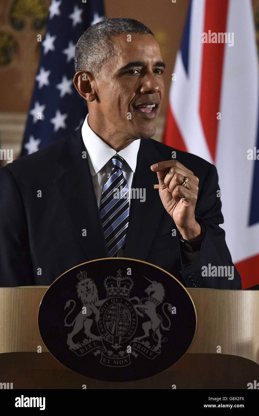 President Obama visit to UK Stock Photo - Alamy
