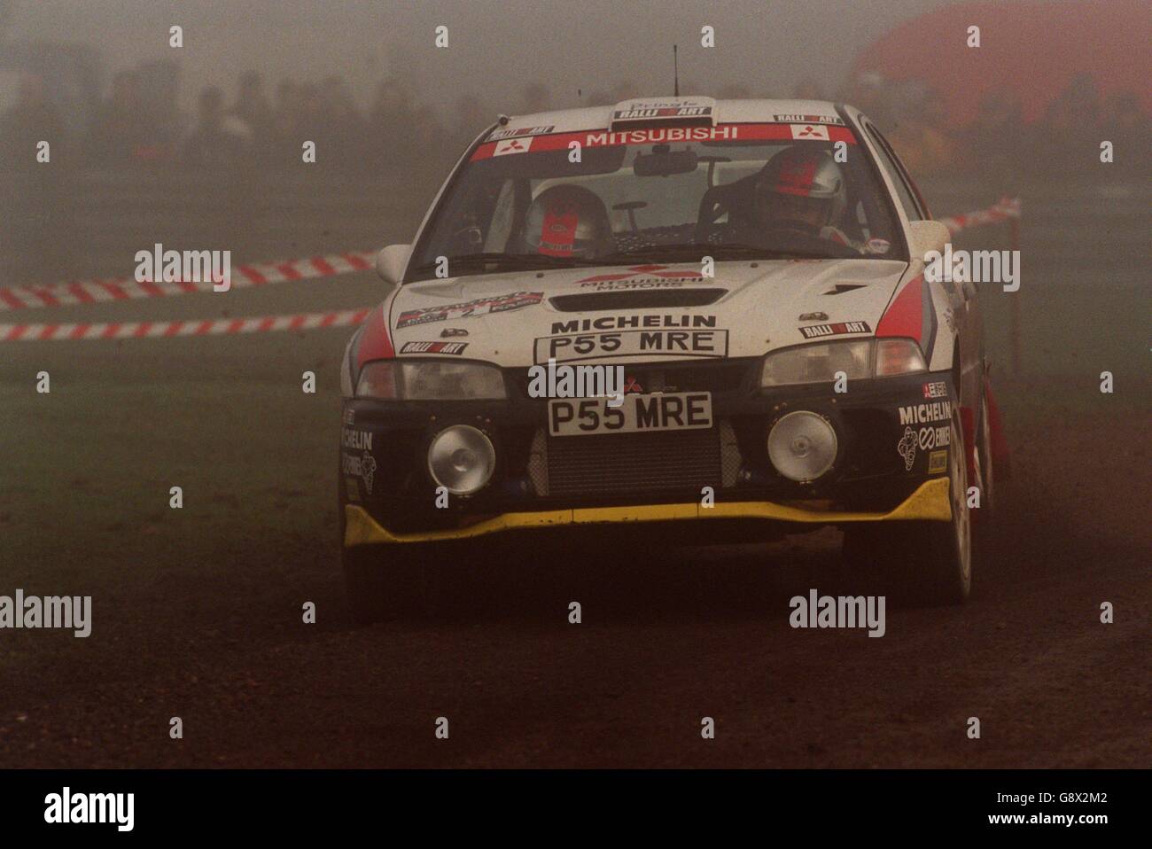 Richard burns and robert reid drive through the fog hi-res stock ...