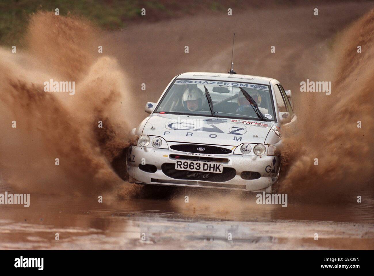 Bruno thiry stephane prevot make way through watersplash hi-res stock ...