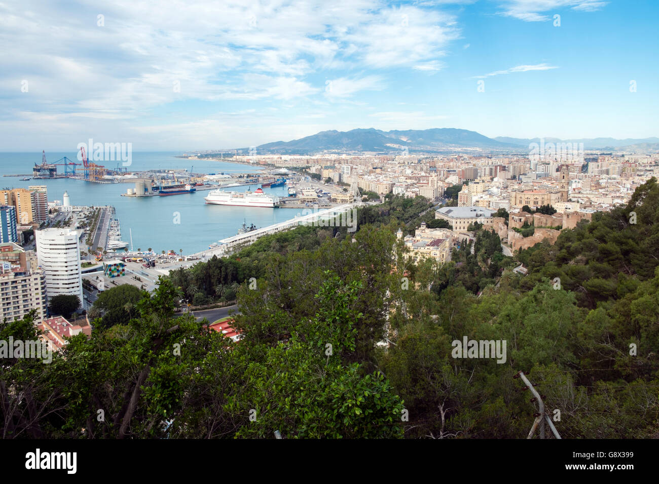 Malaga view hi-res stock photography and images - Alamy