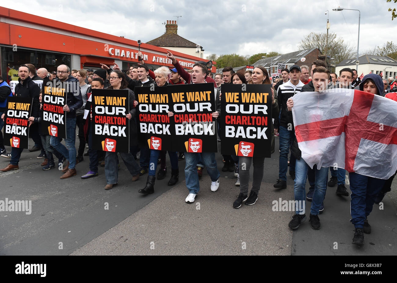 Charlton fans protest over owner Roland Duchatelet following relegation ...