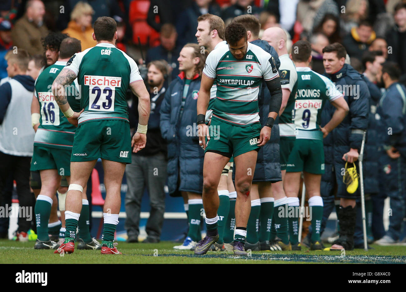 Leicester players defeat hi-res stock photography and images - Alamy