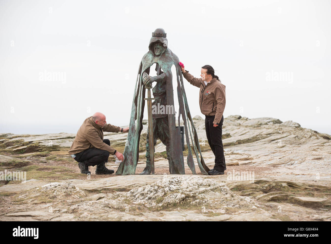 Matt Ward, English Heritage Property Manager, and Amy Marlow, English ...